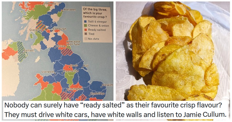 The National Trust's 'Crisp Map' of Britain is provoking some salty reactions - 17 tasty takes ...