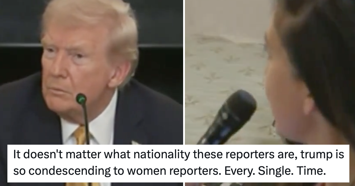 A French reporter with - gasp! - a French accent asked Donald Trump a ...