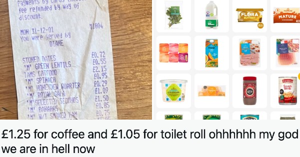 Someone shared a food shopping receipt from 2001 and the price ...