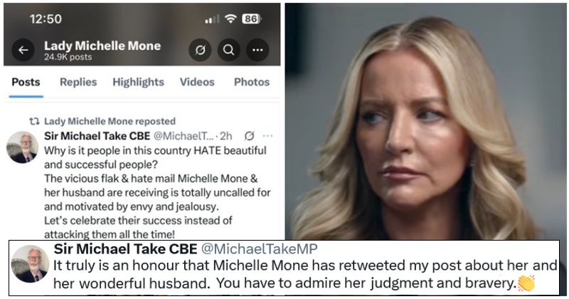 Parody MP Sir Michael Take posted a hilariously arse-kissing defence of ...