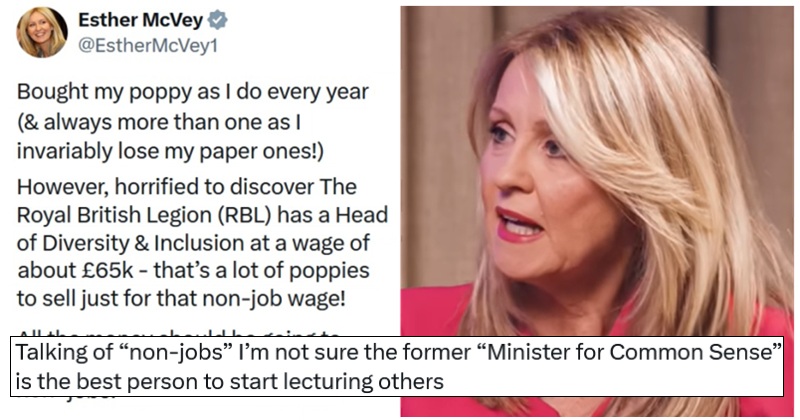 Former 'Minister for Common Sense' Esther McVey had a pop at the Royal ...