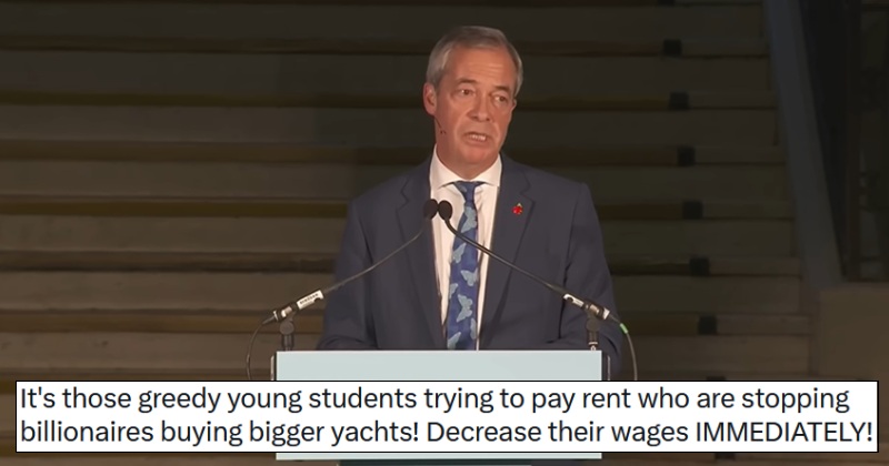 Millionaire Man of the People Nigel Farage thinks the minimum wage for ...
