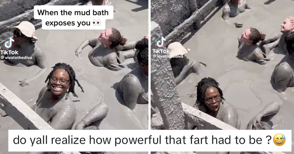 'When the mud bath exposes you' will never not put a smile on our faces ...