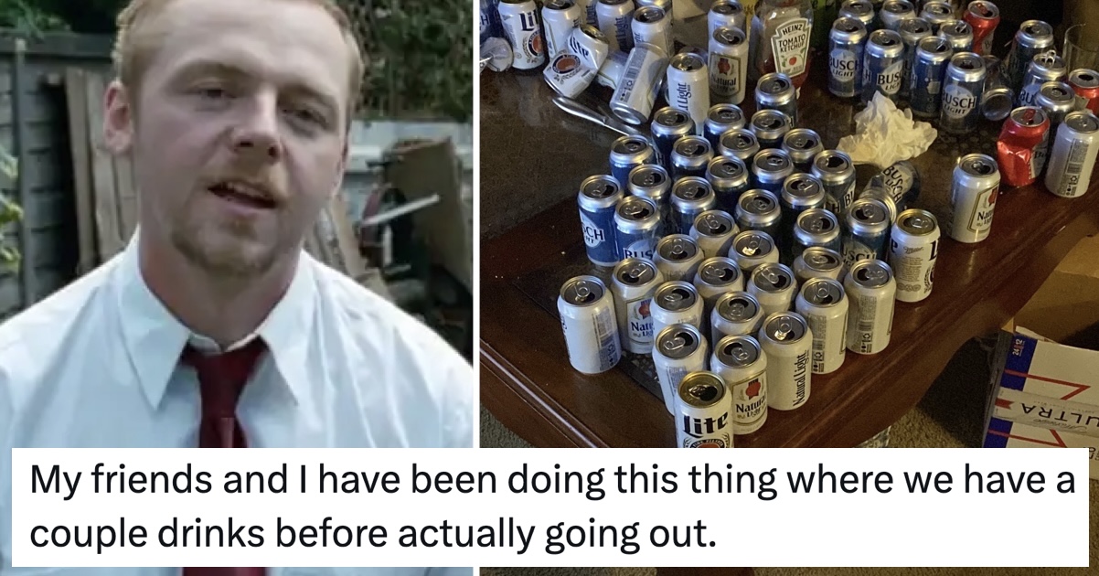An American shared the idea you can have a few drinks before going out ...