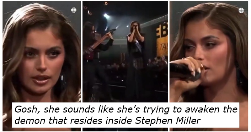 The new Miss Mundo Chile's special talent as a death metal singer shows ...