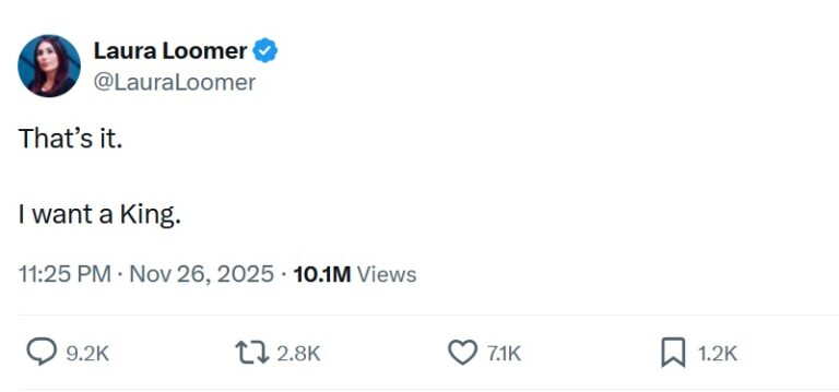Arch Maga Laura Loomer announced that she wants a king, and got a right ...