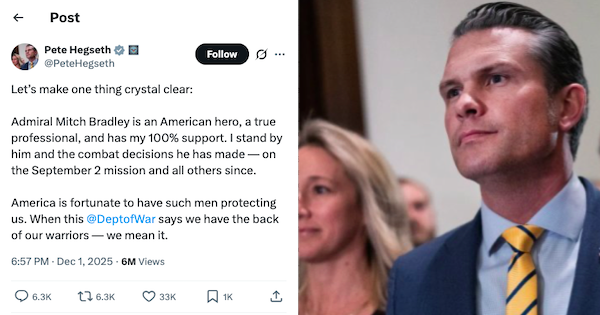 Pete Hegseth just shared his thoughts on the second deadly boat strike ...