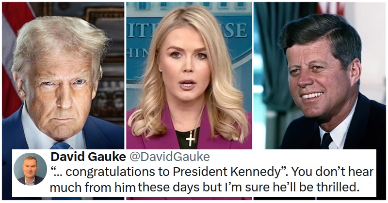 There was something about Karoline Leavitt congratulating President ...