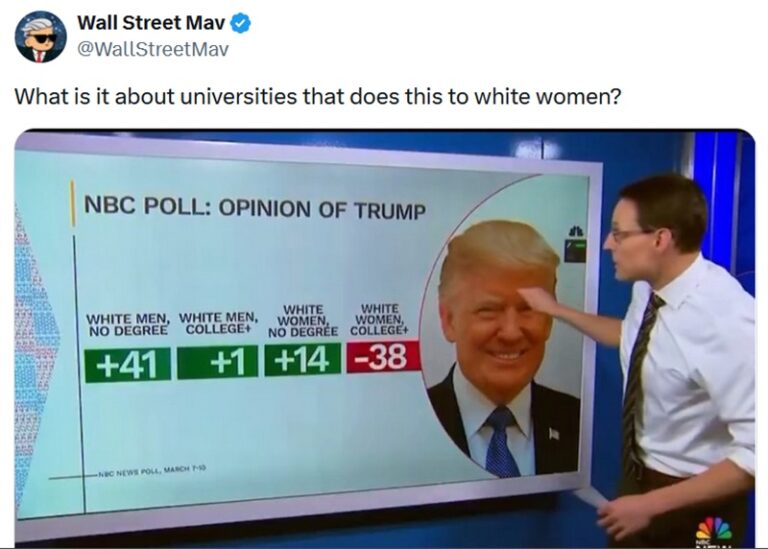This Maga sexist asked why educated white women don't support Trump ...