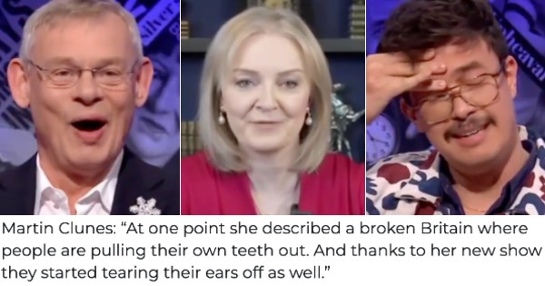 Lettuce rejoice in HIGNFY's savage review of Liz Truss and her barking ...