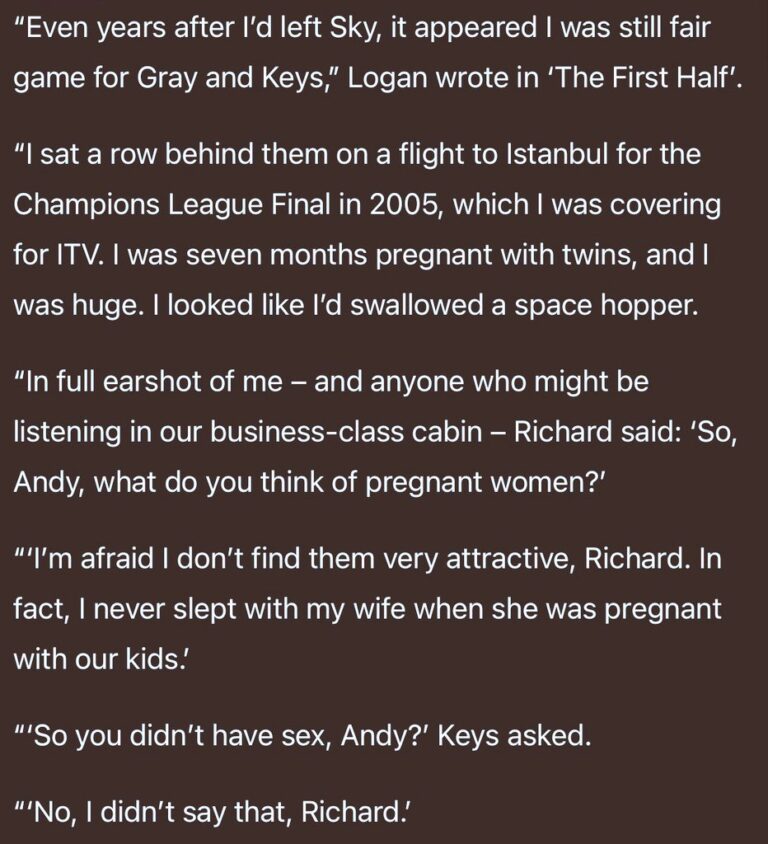 Richard Keys' grimly on-brand tribute to Gabby Logan's dad got all the ...