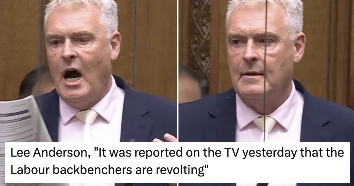 Lee Anderson tried to be just a little bit clever at PMQs and it rather ...