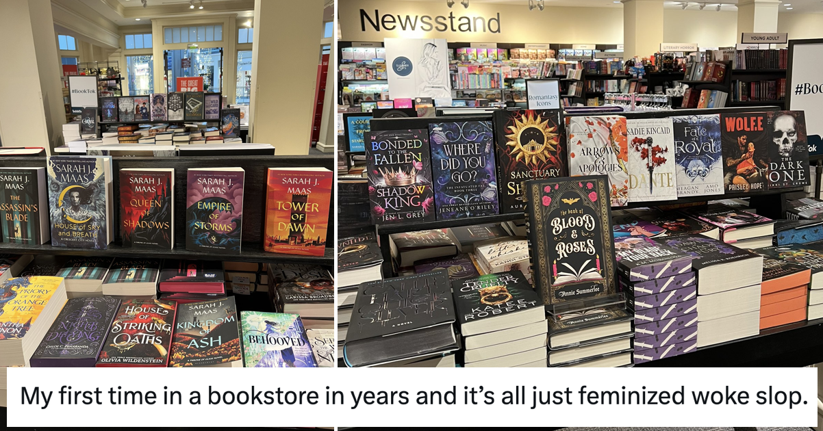 An anti-woke warrior trolled a bookshop for being full of 'feminised ...