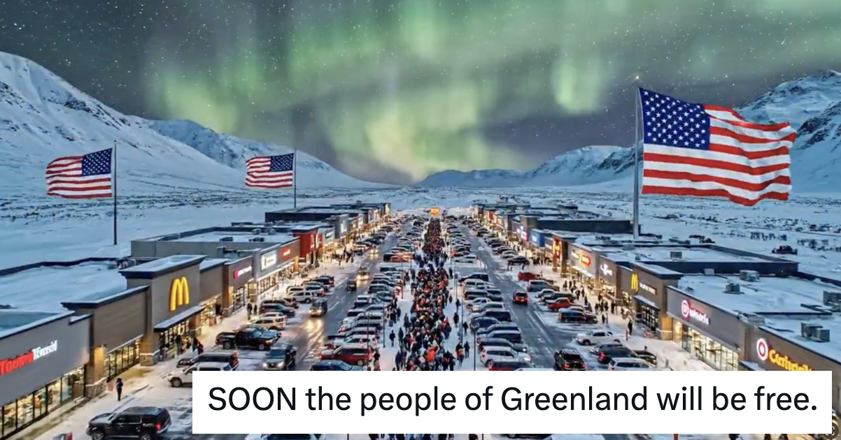 A Maga shared his vision of a 'free Greenland' and was brutally mocked ...