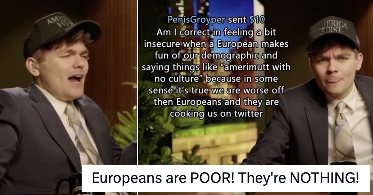 White supremacist Nick Fuentes listed all the ways America is superior ...