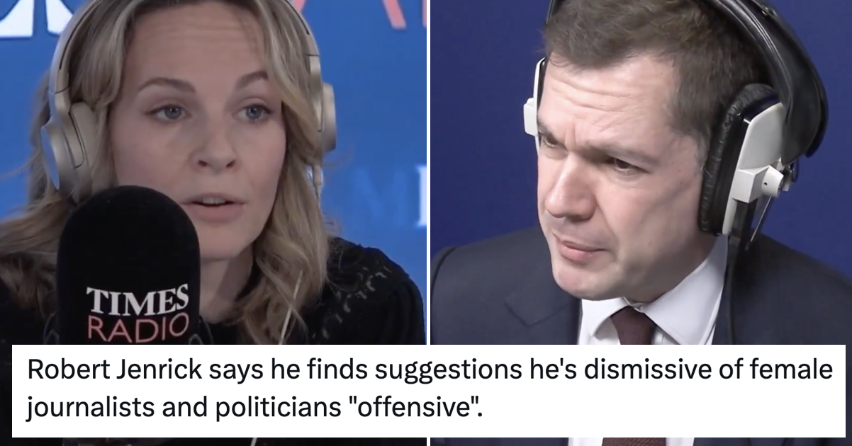 Robert Jenrick took aim at accusations he's sexist and ended up blowing ...