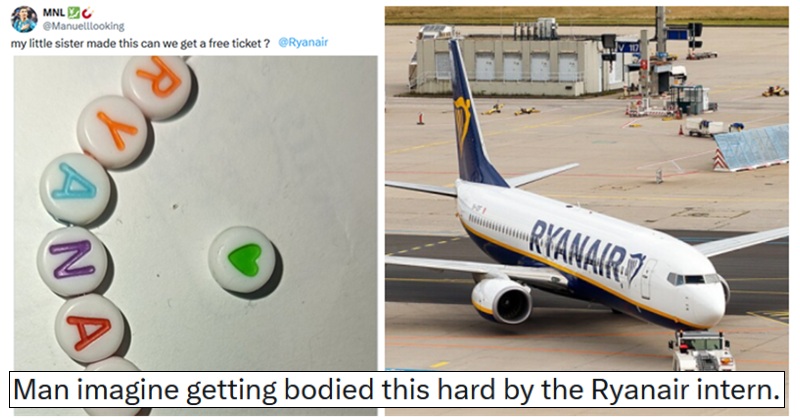 Ryanair once again flew in with a brutal but hilarious response to a ...