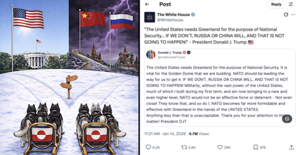 The White House's 'Which way, Greenland man?' meme was disturbing on so ...