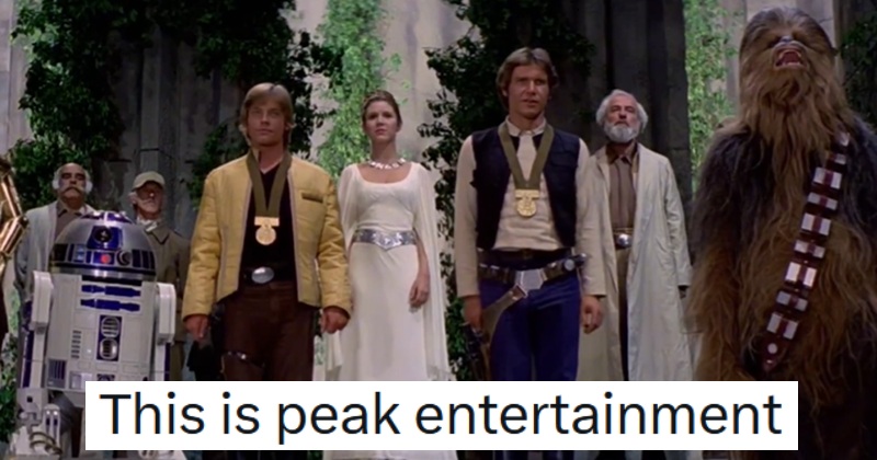 The final scene of Star Wars without the John Williams score is a work ...