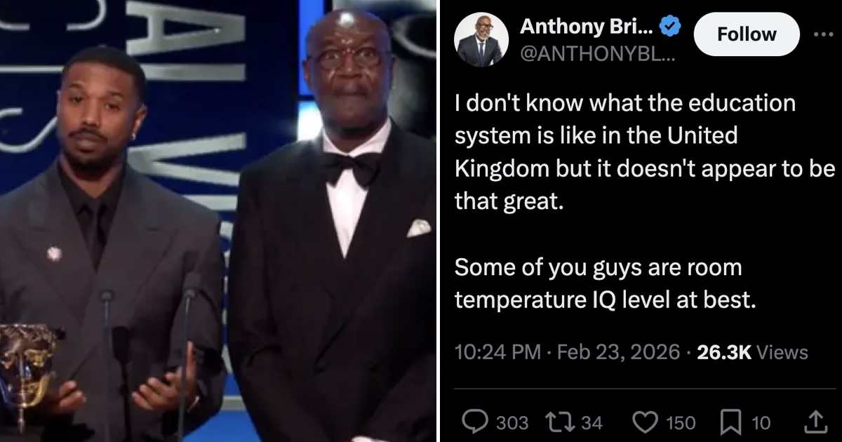 A mega Maga said Brits were thick in the wake of the Baftas row and ...