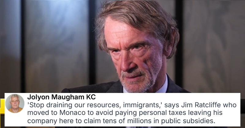 Manchester United's Monaco-resident co-owner Jim Ratcliffe says the UK ...