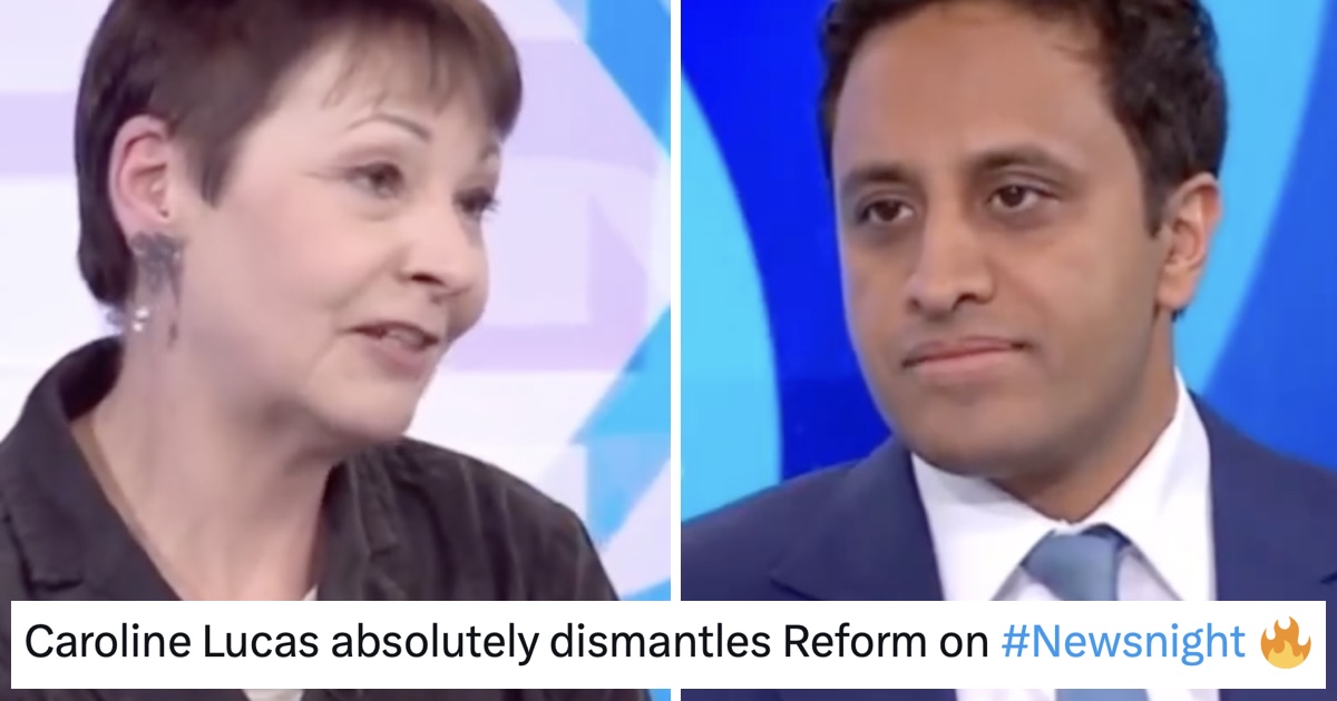 Caroline Lucas's forensic takedown of Nigel Farage's wingman Zia Yusuf ...