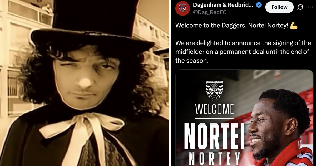 Dagenham & Redbridge just signed a player called Nortei Nortey and ...
