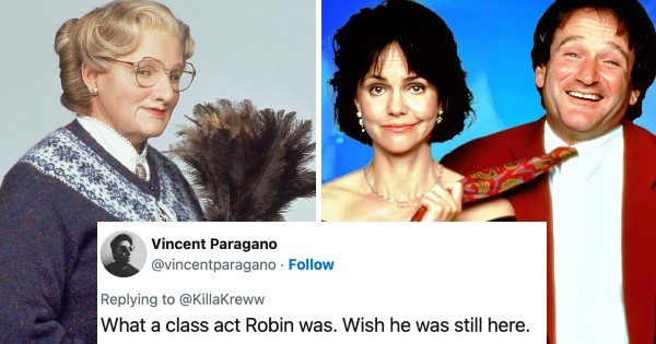 Actress Sally Field shared a story about how Robin Williams reacted ...