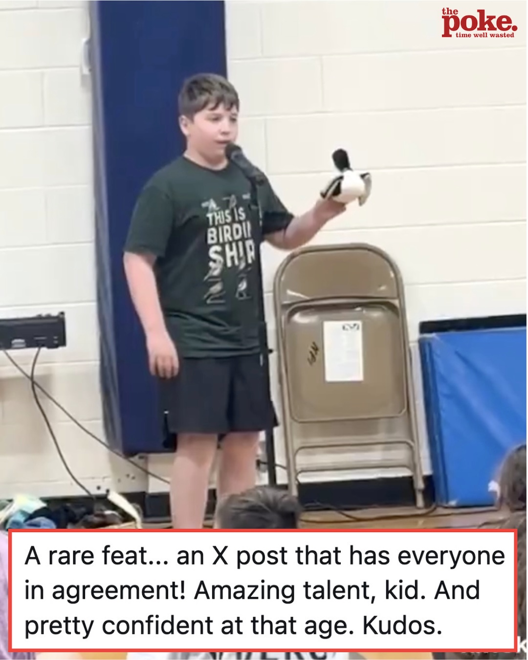 This viral clip of a school boy making bird calls at a talent show is ...