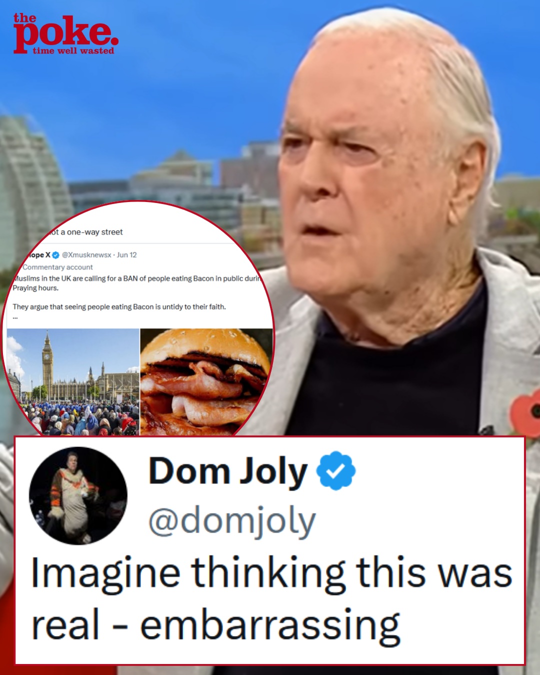 John Cleese fell for some blatant disinformation about Muslims calling ...