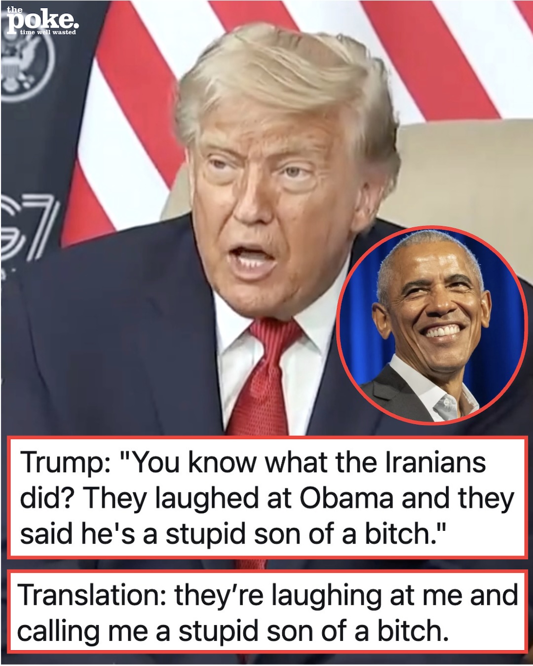 Donald Trump claimed the Iranians called Obama a 'stupid SOB' and the ...