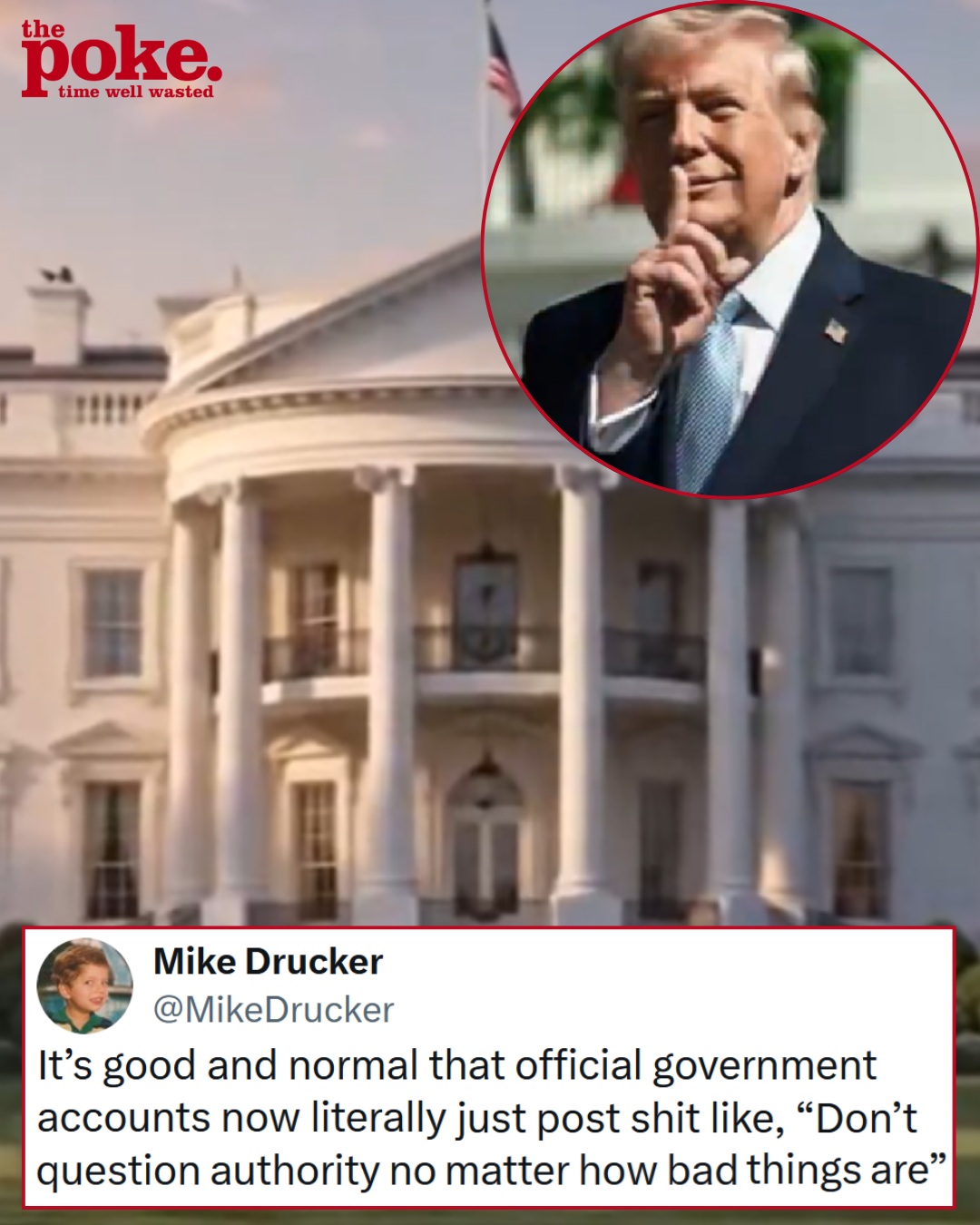 The White House told people to shush, because 'it will all work out ...