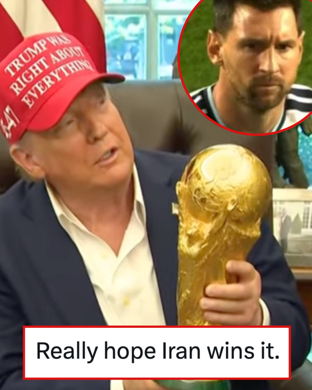 Donald Trump will get to lift the World Cup trophy with the winning ...