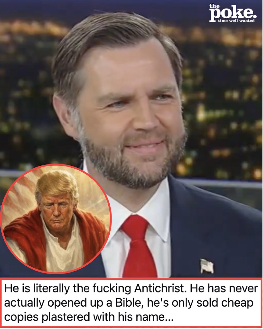 JD Vance claimed that Donald Trump is a man of faith and got owned to ...